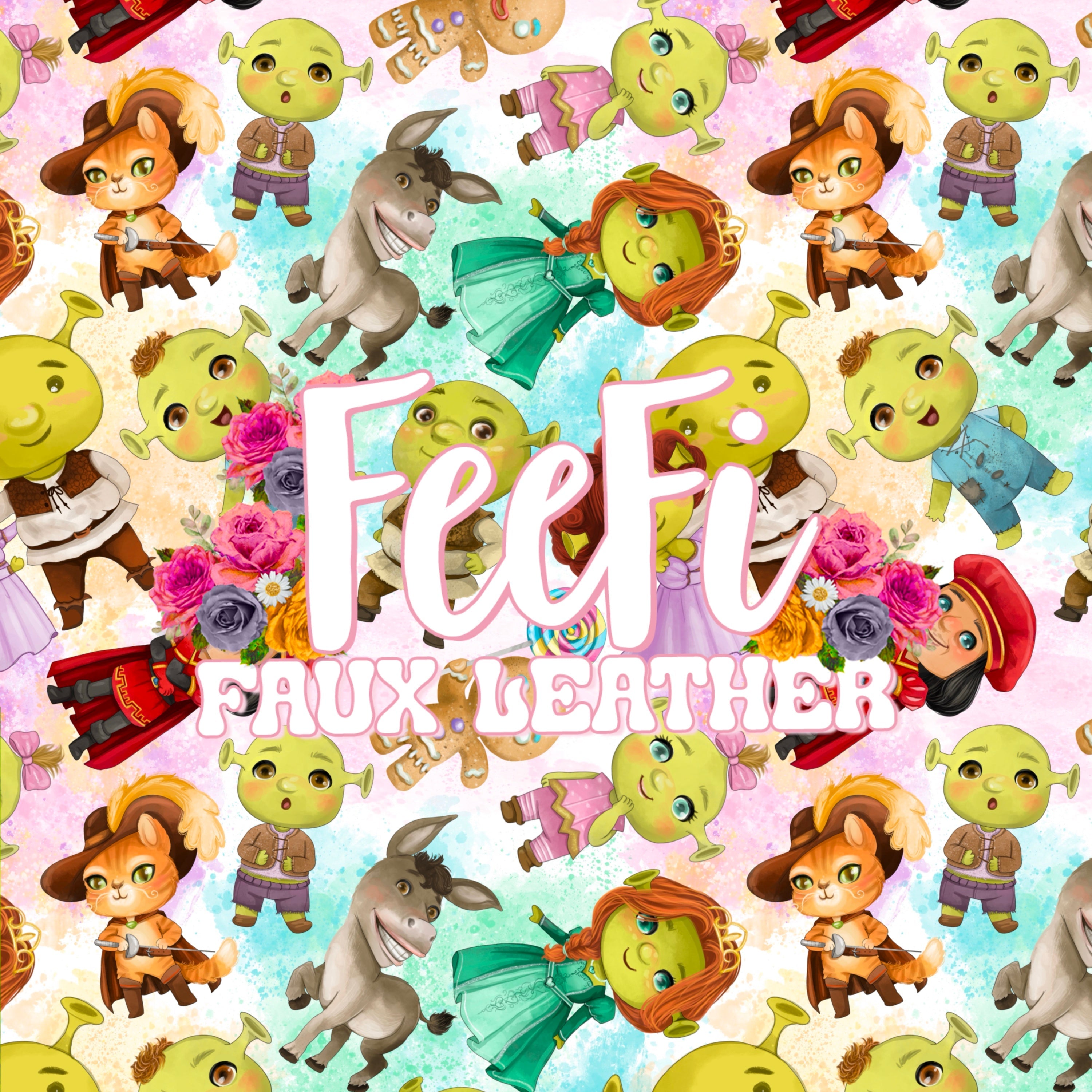 Shrek Printed Textured Liverpool/ Bullet Fabric – FeeFiFauxLeather