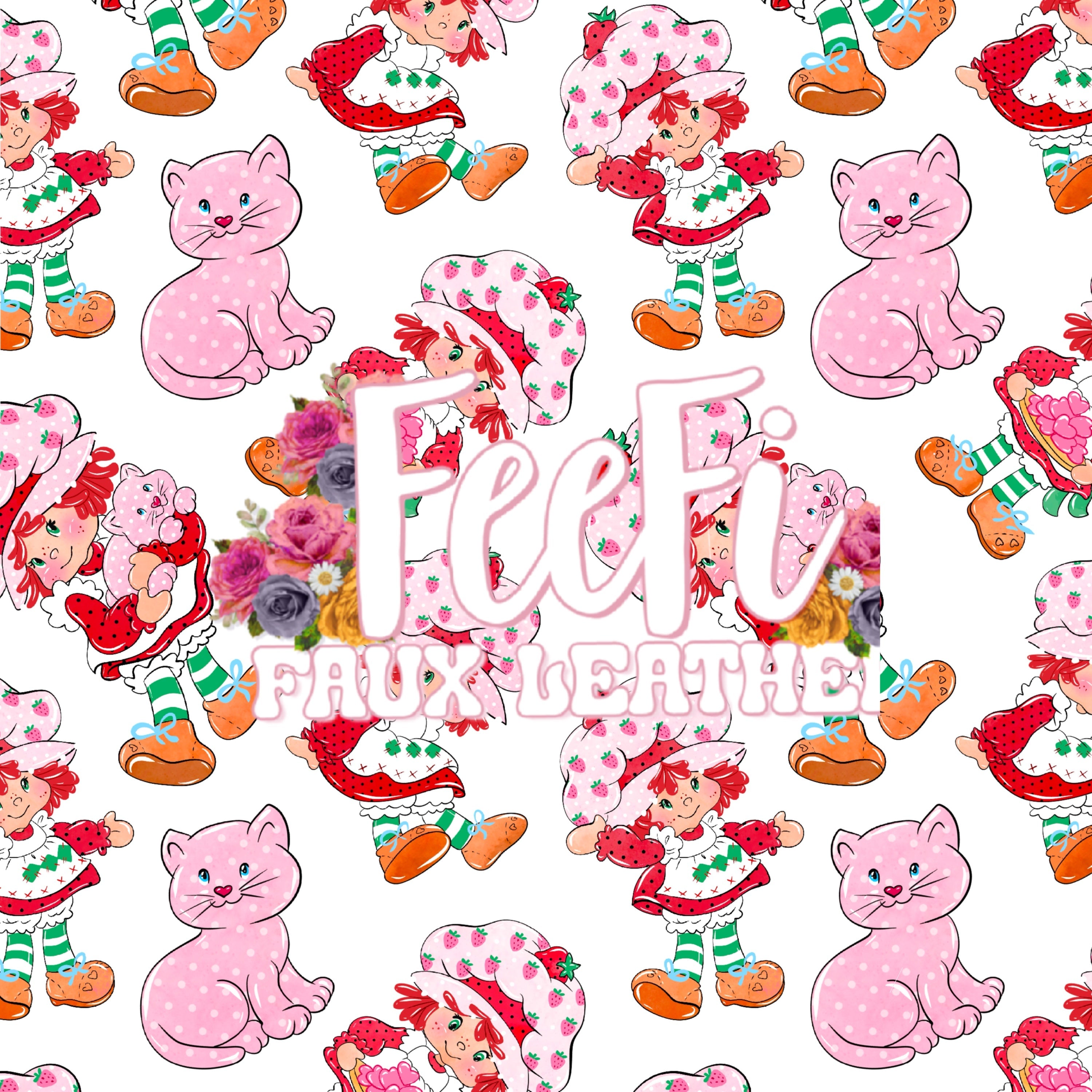 Strawberry Shortcake Textured Liverpool/ Bullet Fabric with a textured ...