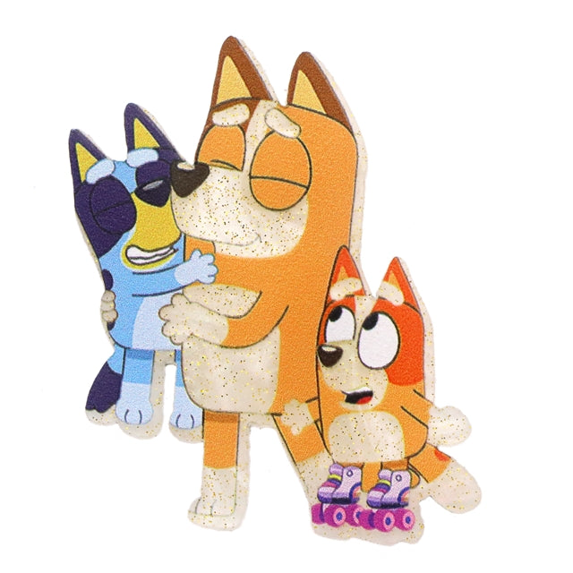 Bluey Fine Glitter Resin 5 piece set – FeeFiFauxLeather