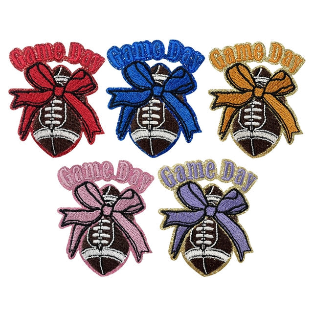 Football Embroidery Patch – FeeFiFauxLeather