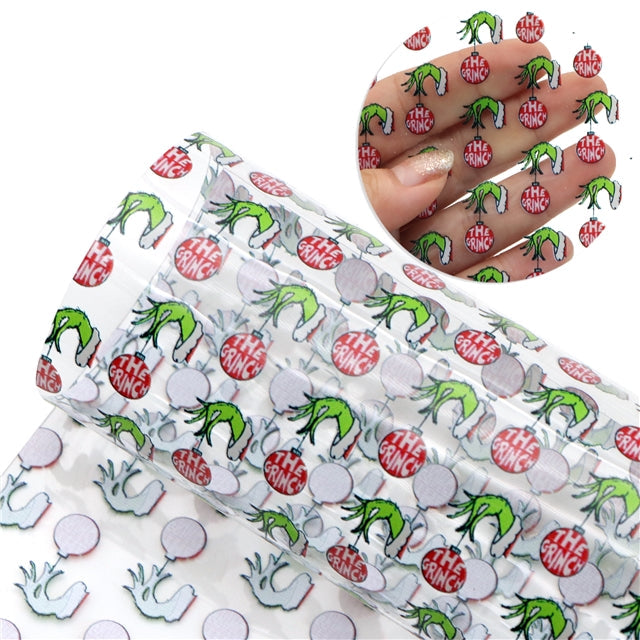 Dr Seuss The Grinch See Through Printed Vinyl Sheet – FeeFiFauxLeather